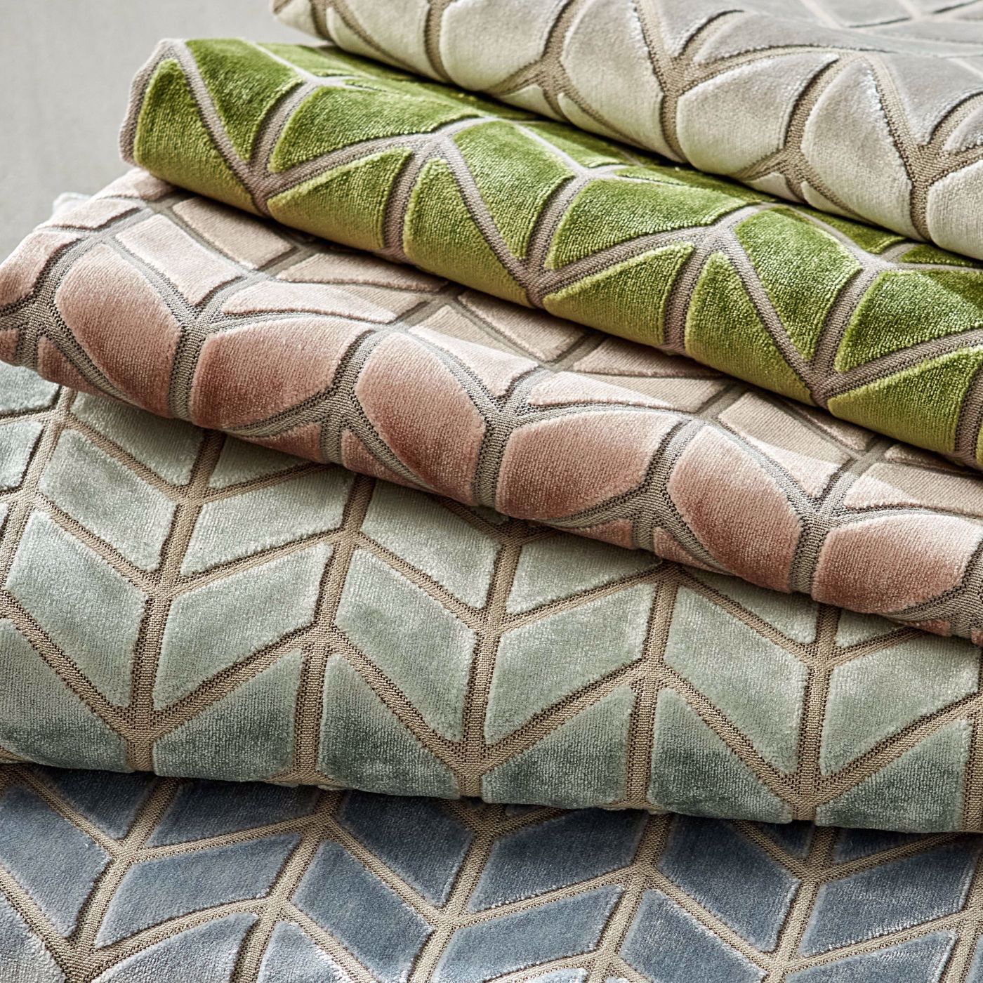 Perplex - Aqua fabric | Reflect Velvets | Harlequin