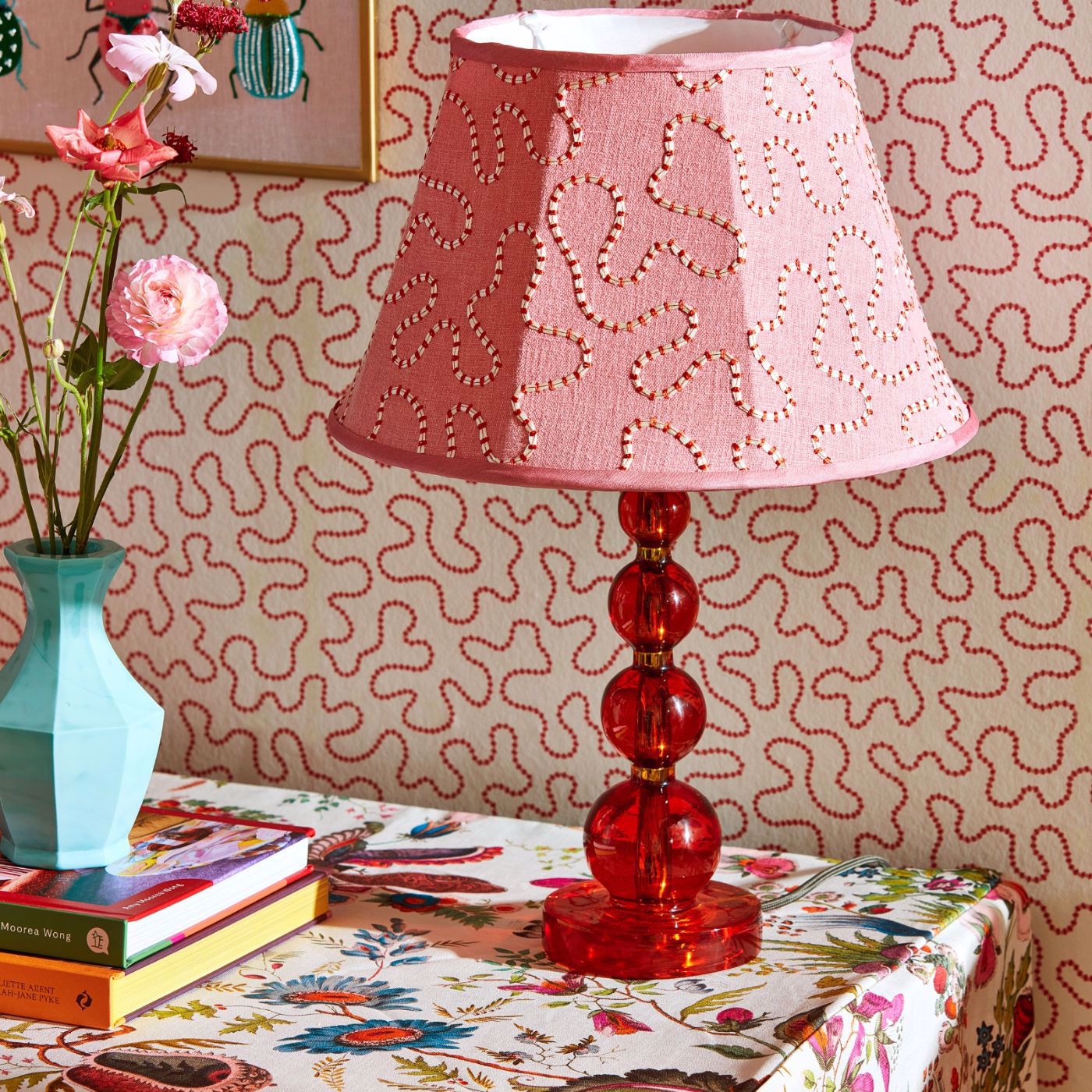 Wiggle - Carnelian/Rose Quartz wallpaper | Harlequin X Sophie Robinson ...