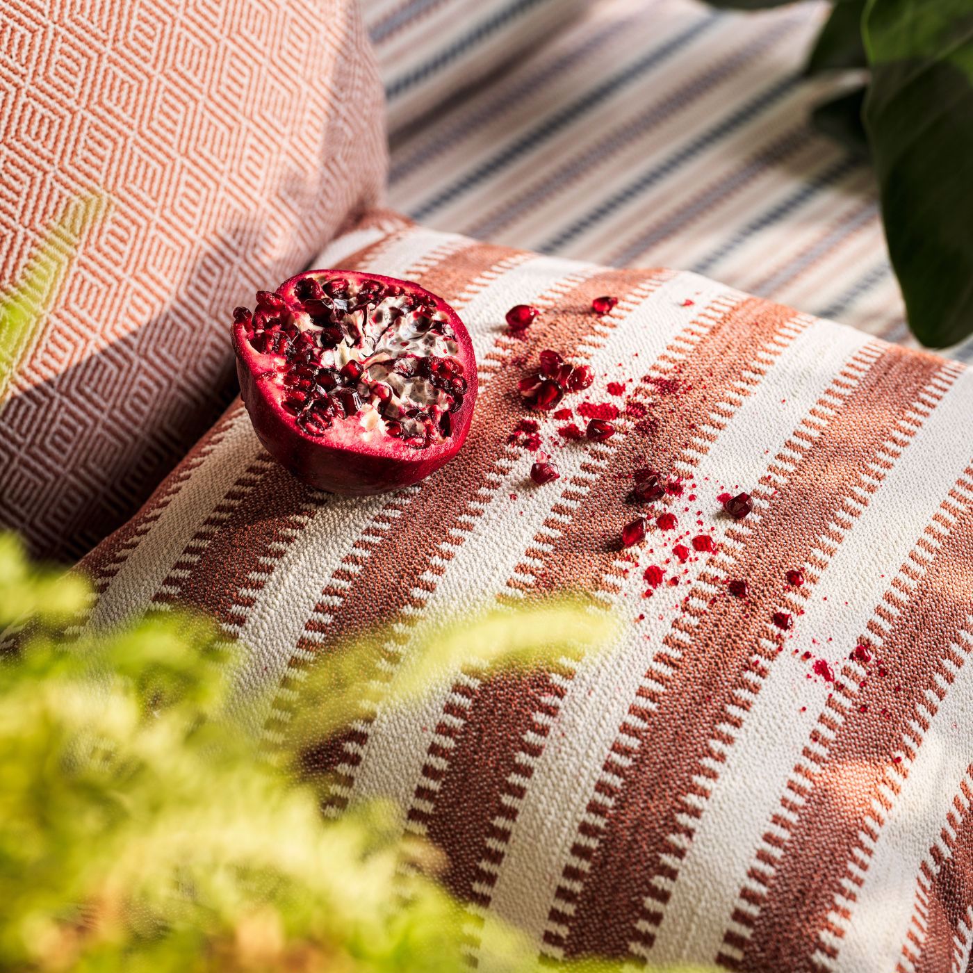 Ocala Stripe - Indigo/Chalk fabric | Indoor Outdoor Weaves II | Harlequin