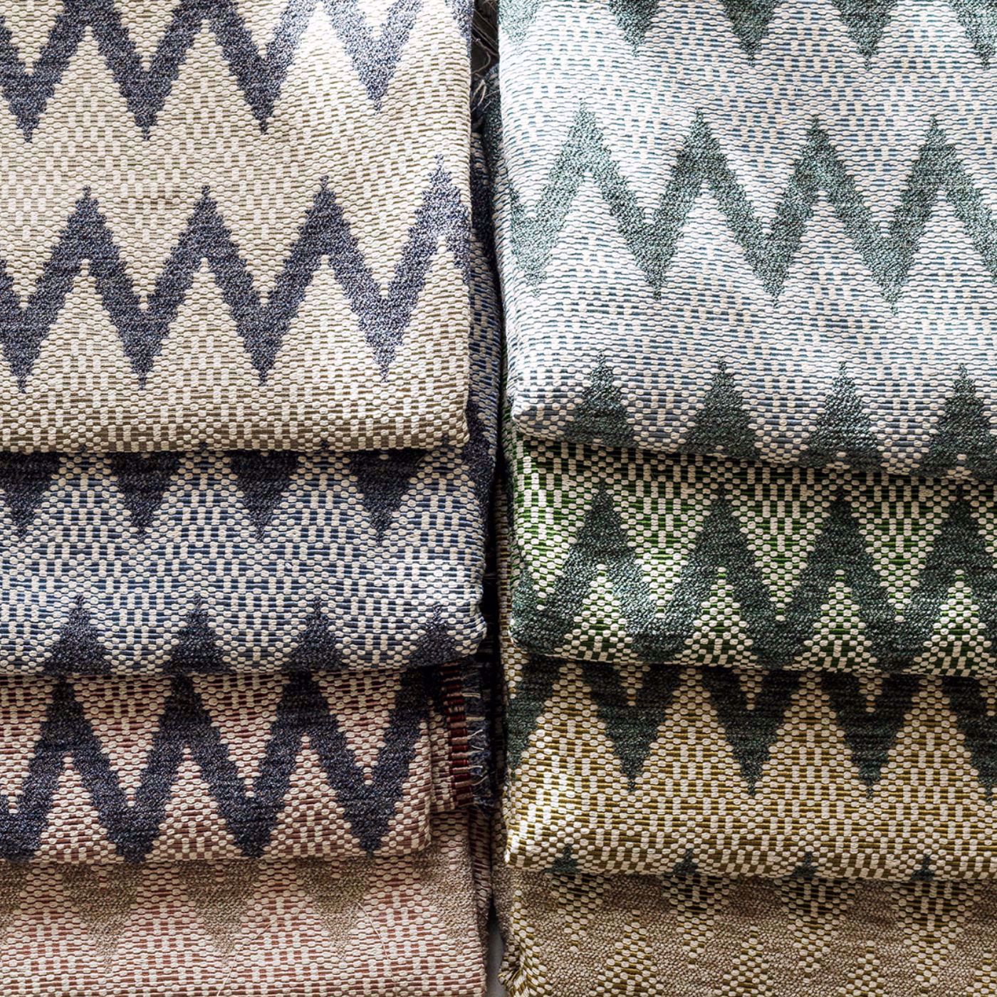 Akari - Storm/Cornflower fabric | Akari Weaves | Harlequin