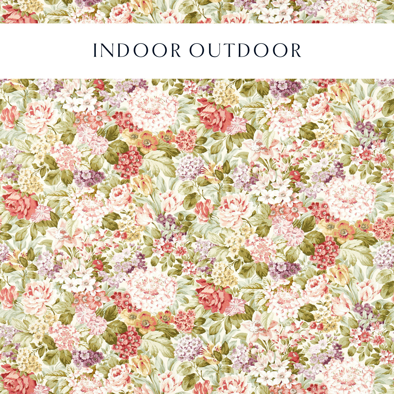 Hydrangea & Rose - High Tea fabric | Highgrove Fabric | Sanderson