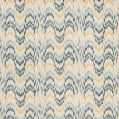 Jasper Print - Capri/Indigo fabric | Avondale Fabrics | Lee Jofa