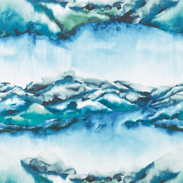 Kailani - Marine/Lime fabric | Anthozoa | Harlequin