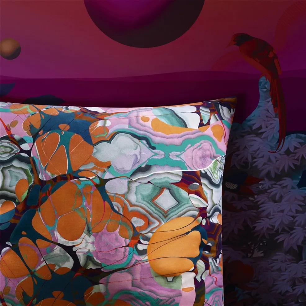 Kaoscope Soft - Tangerine fabric | Stravaganza Fabrics | Christian Lacroix