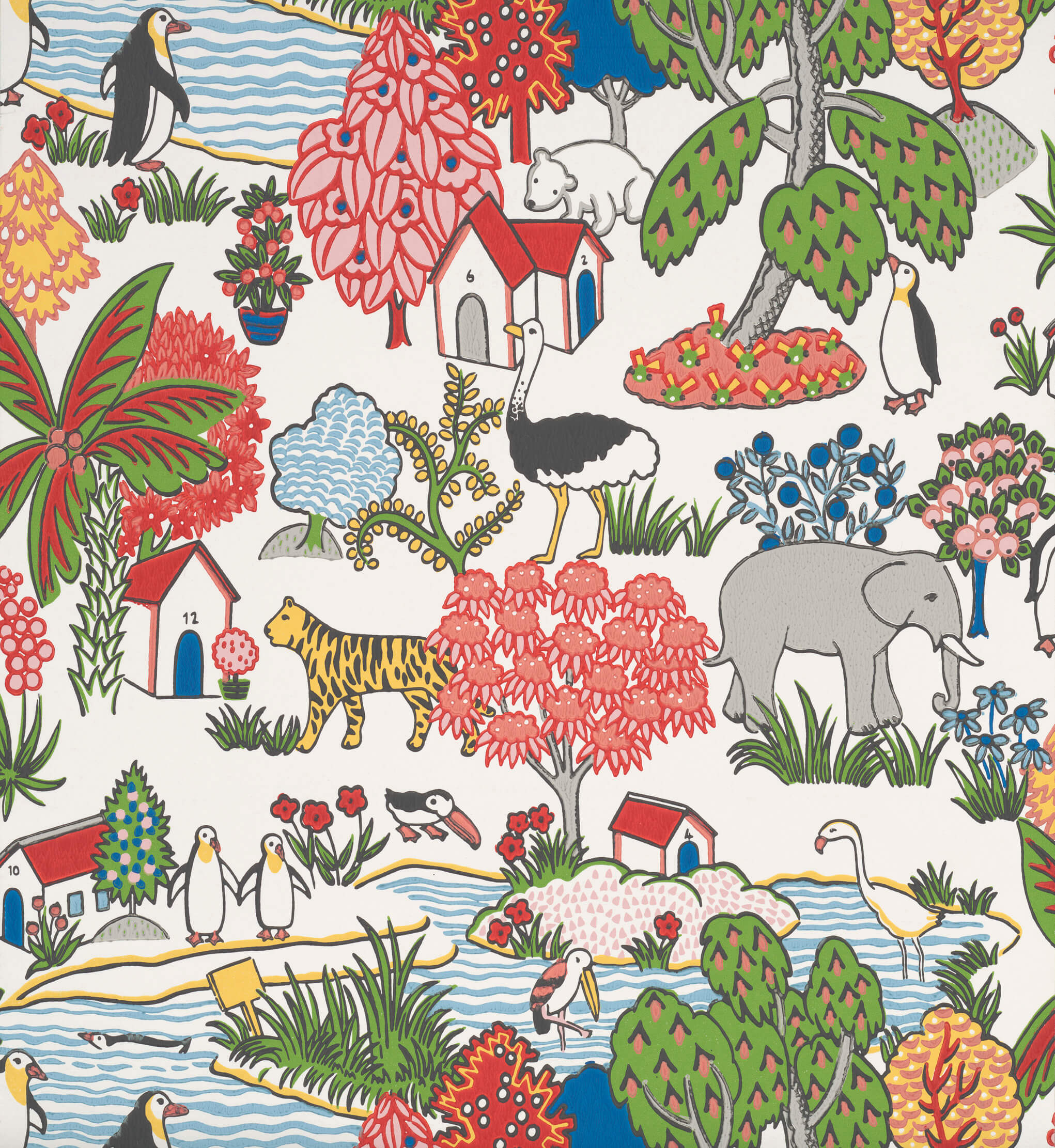 Animal Kingdom - Atomic wallpaper | Storybook | Little Greene Paint Company