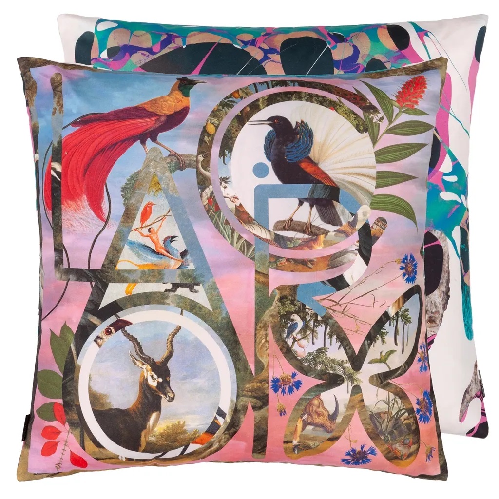 Lacroix Paradise Flamingo Cushion | Patterned & Embroidered Cushions