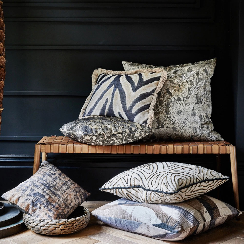 Leela - Raven fabric | Safari Fabrics | Prestigious Textiles