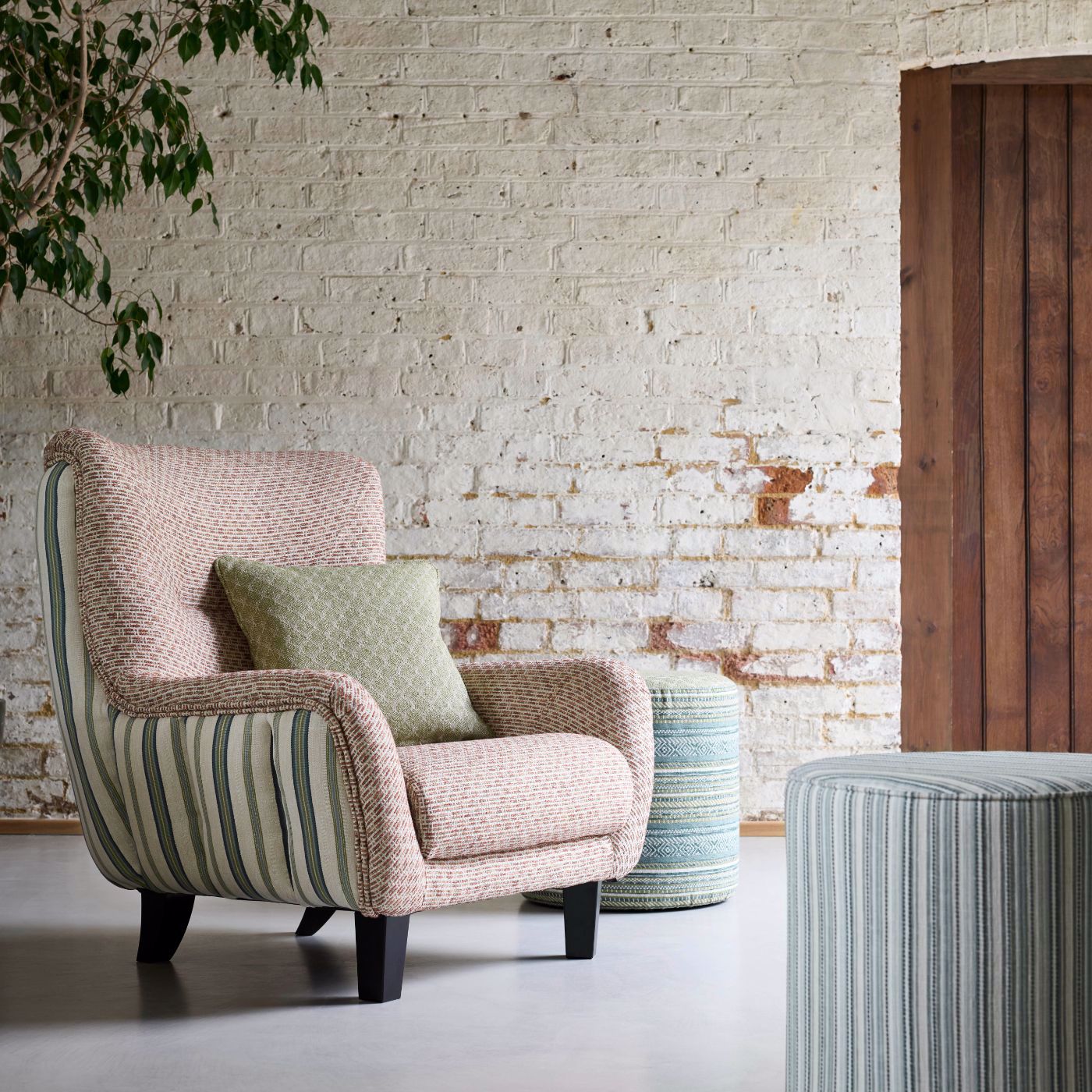Listra - Marine fabric | Evora | Clarke & Clarke