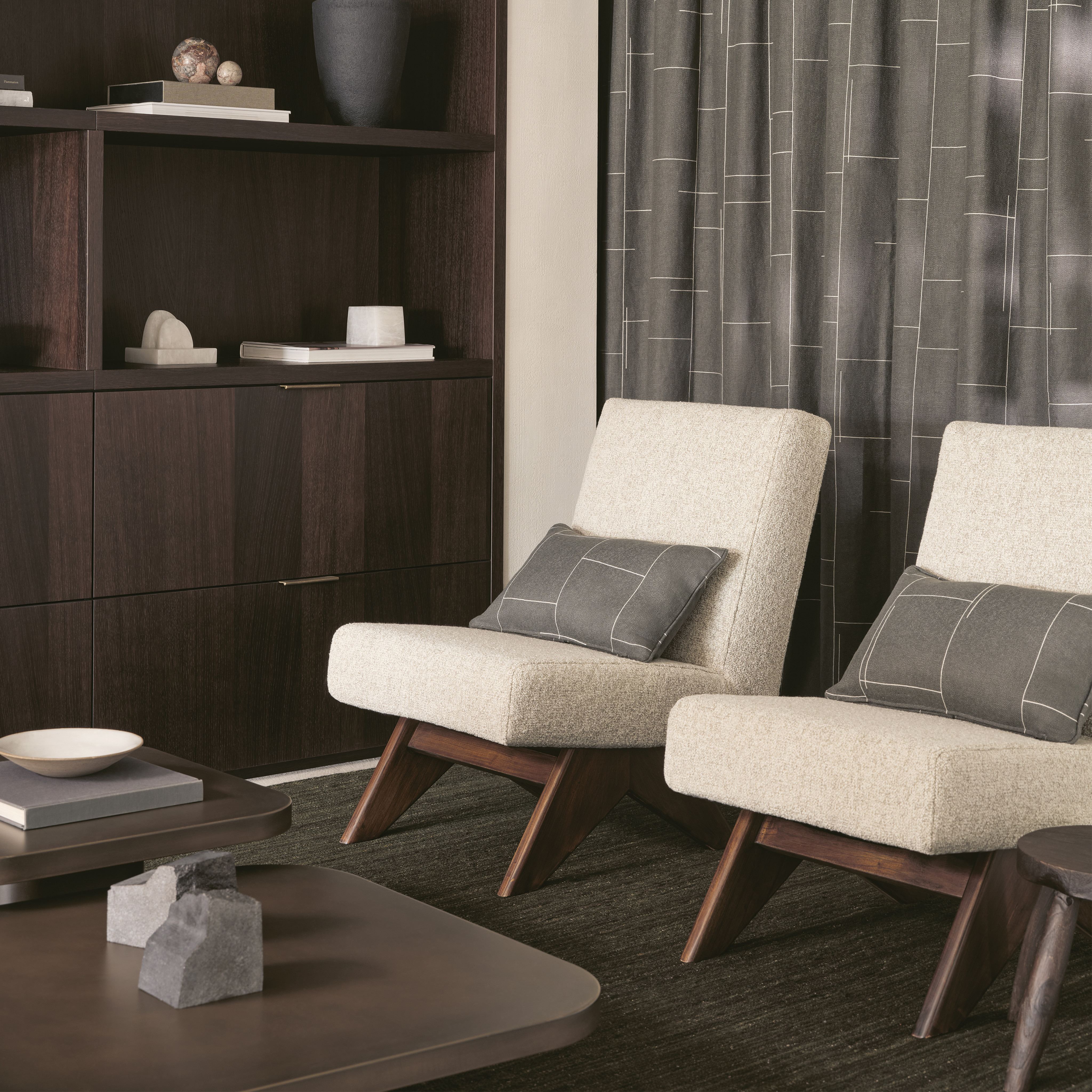 Hewn - Parchment fabric | Textured Modern | Mark Alexander