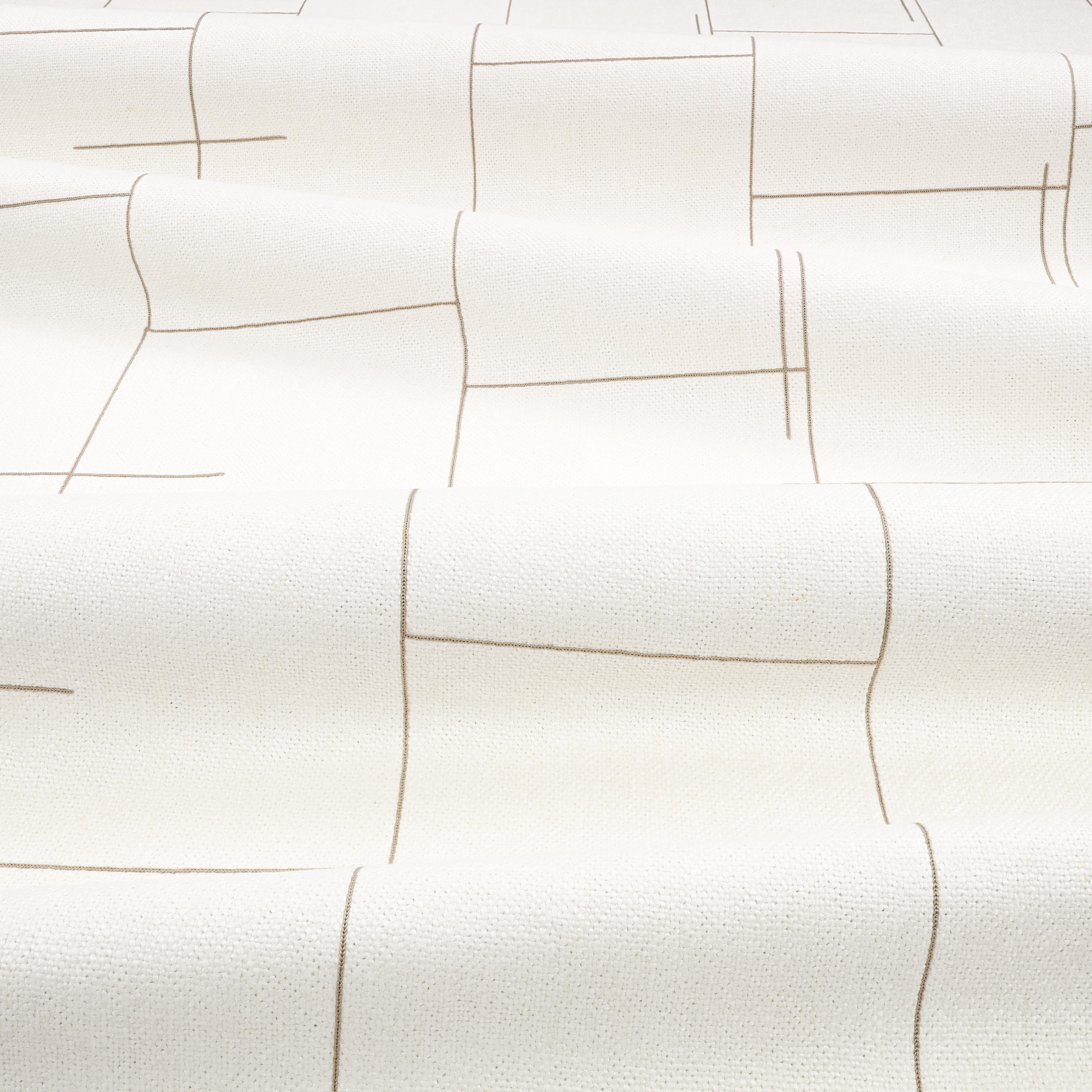 Circuit - Parchment fabric | Textured modern embroideries | Mark Alexander