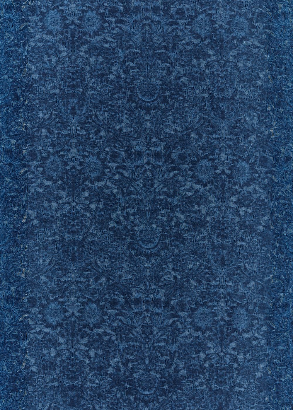 Sunflower Caffoy Velvet - Inky Fingers fabric | Wardle Velvets | Morris ...