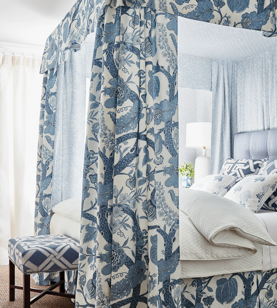 Macbeth - Blue fabric | Chestnut Hill | Thibaut