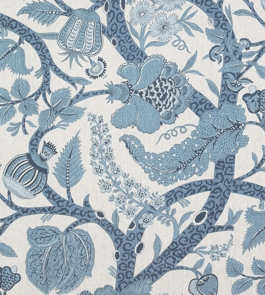 Macbeth - Blue fabric | Chestnut Hill | Thibaut