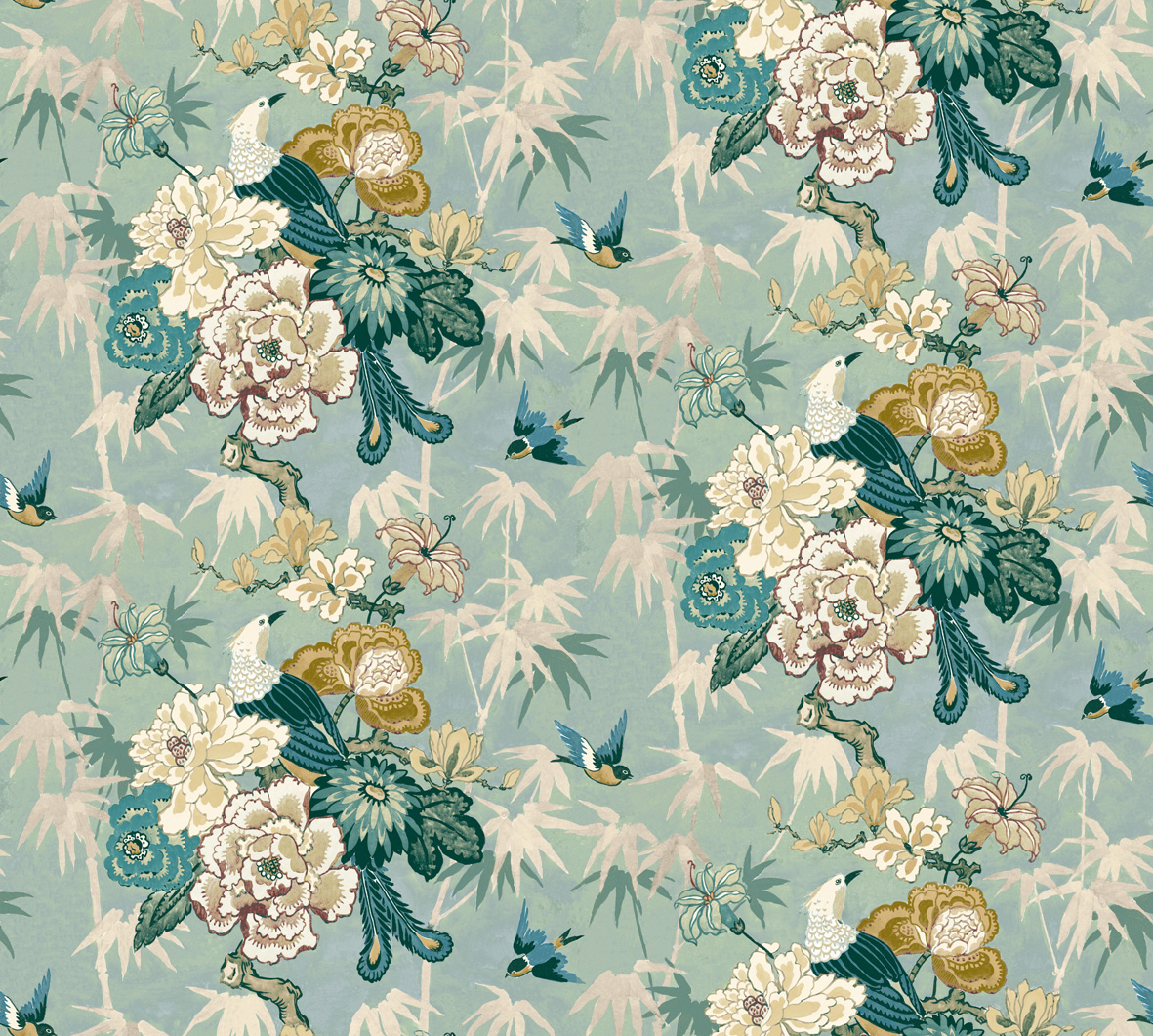 Maluku - Jade fabric | Tropicals | Arley House
