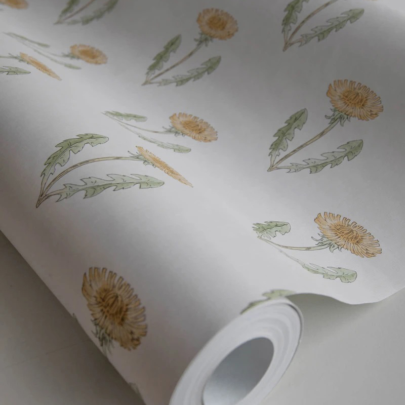 Maskrosen - Spring Green wallpaper | Huset i solen | Sandberg