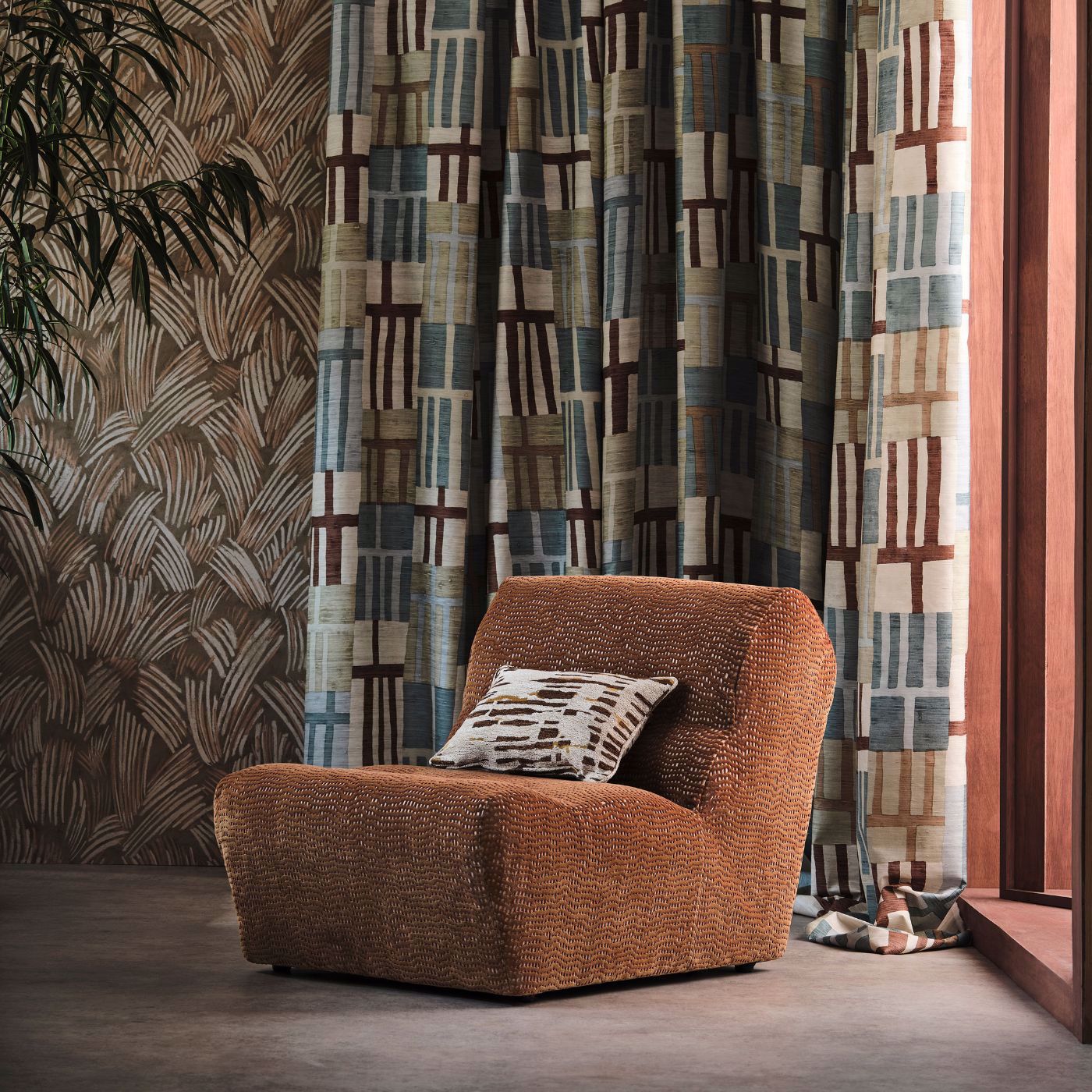Monolith - Jasper/Zircon fabric | Defined Momentum Fabrics | Harlequin