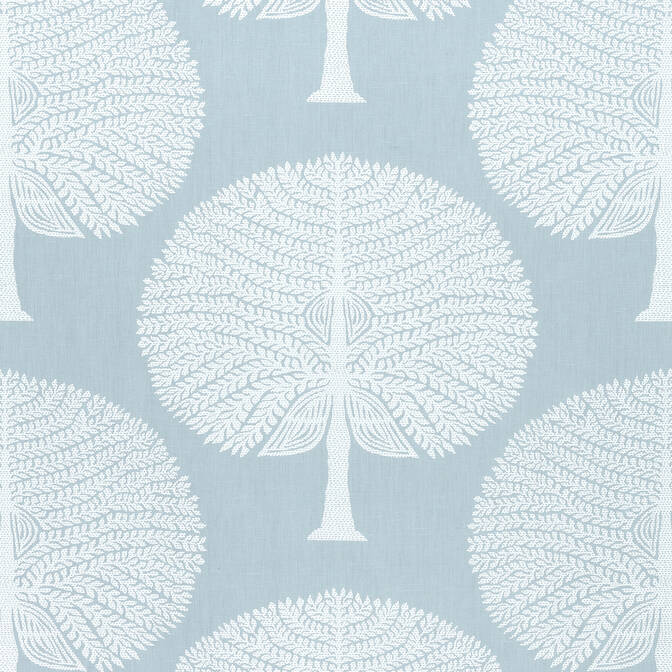 Mulberry Tree - Spa Blue fabric | Ceylon Fabrics | Thibaut