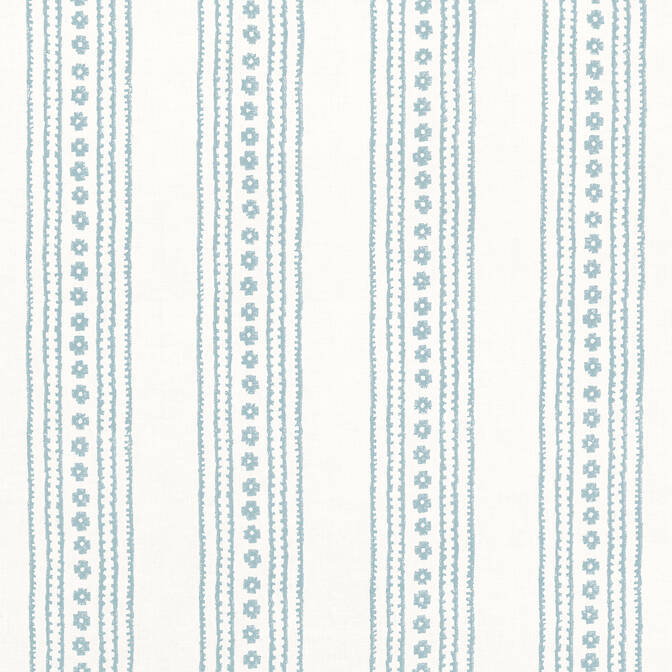 New Haven Stripe - Spa Blue fabric | Ceylon Fabrics | Thibaut