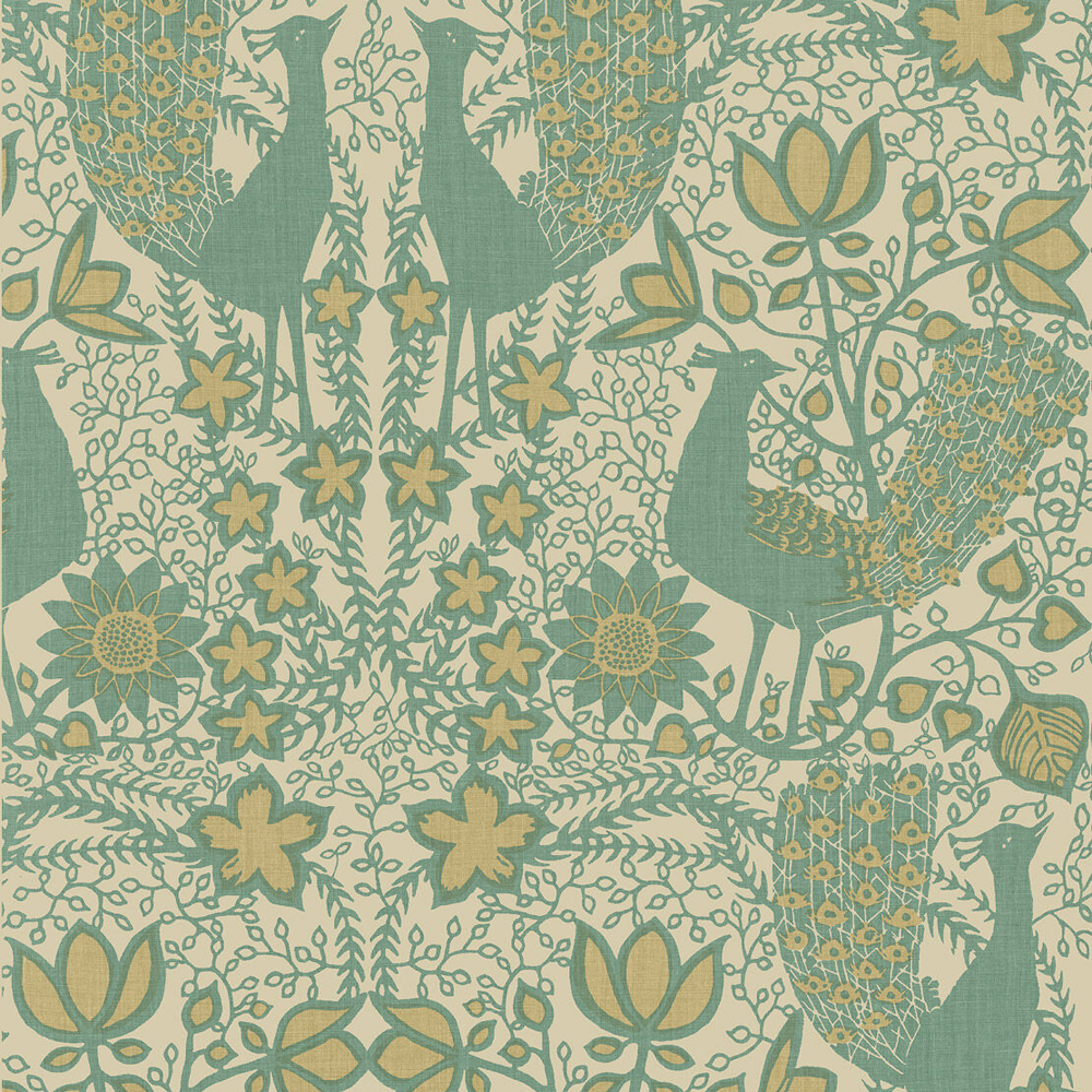 Peacock - Frascati fabric | Wit & Wisdom | Lewis & Wood