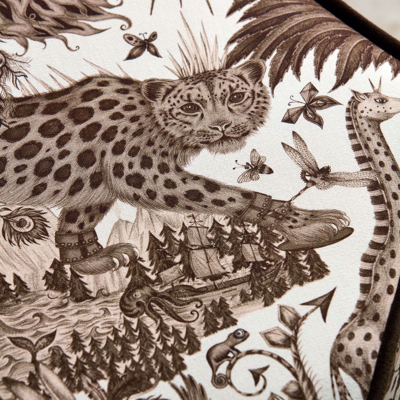 Paradise Lost - Sepia fabric | Mythica Fabrics | Clarke & Clarke