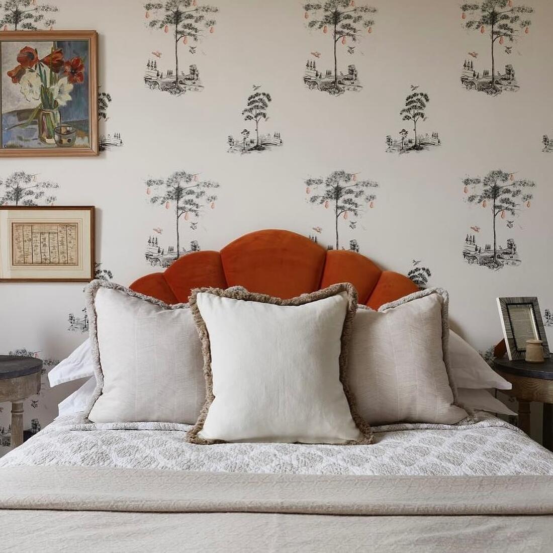 Pear Tree - Graphite wallpaper | Kit Kemp | Andrew Martin