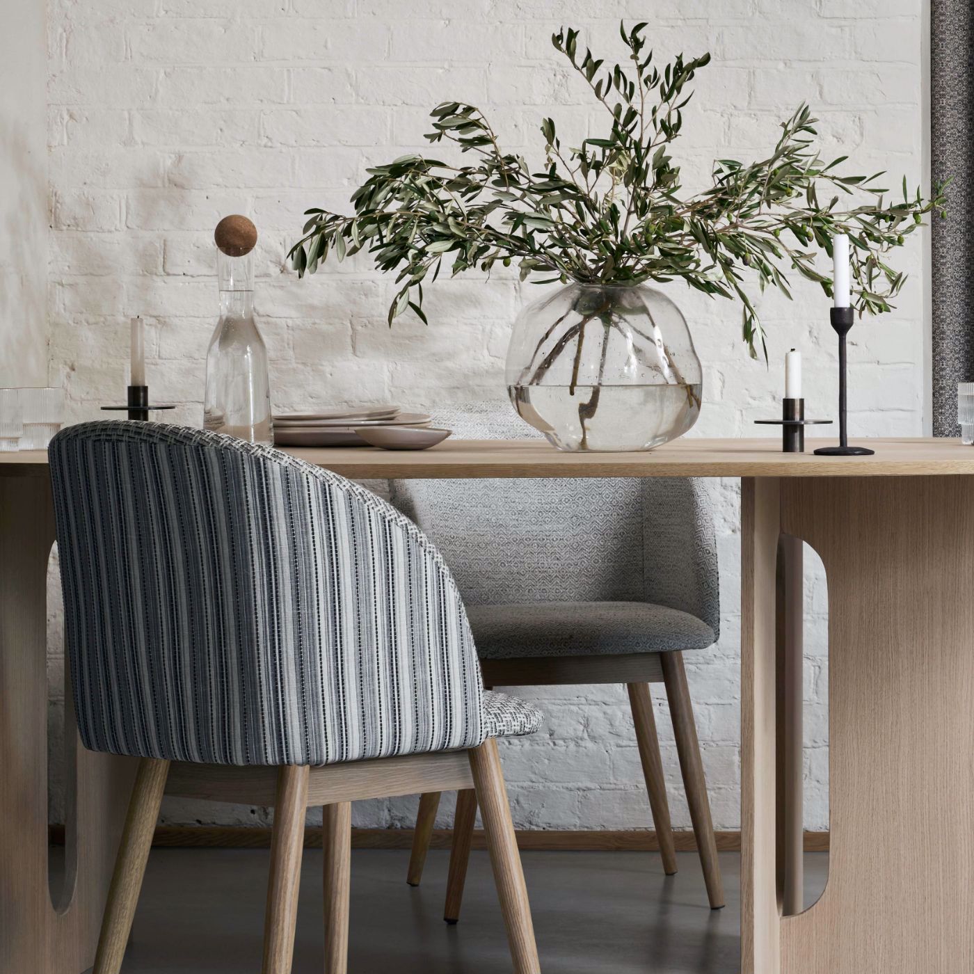Ponto - Charcoal fabric | Evora | Clarke & Clarke