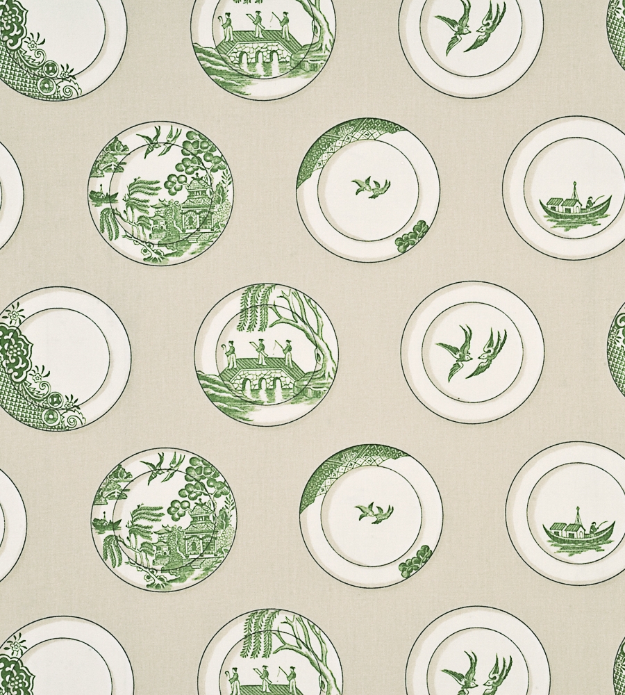 Porcelain - Green fabric | Opera Garden | Baker Lifestyle