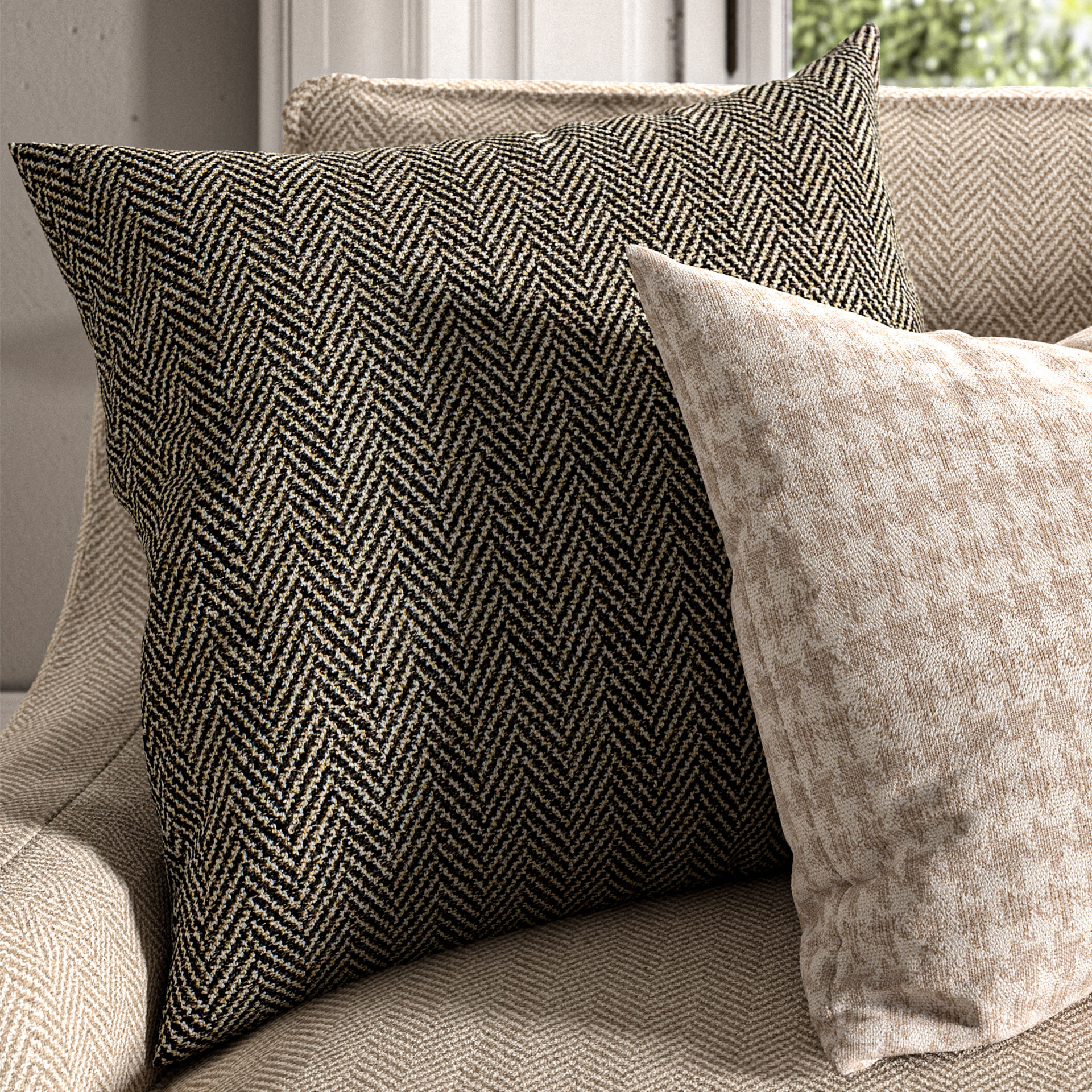 Quin - Wolf fabric | Port Isaac | Wemyss
