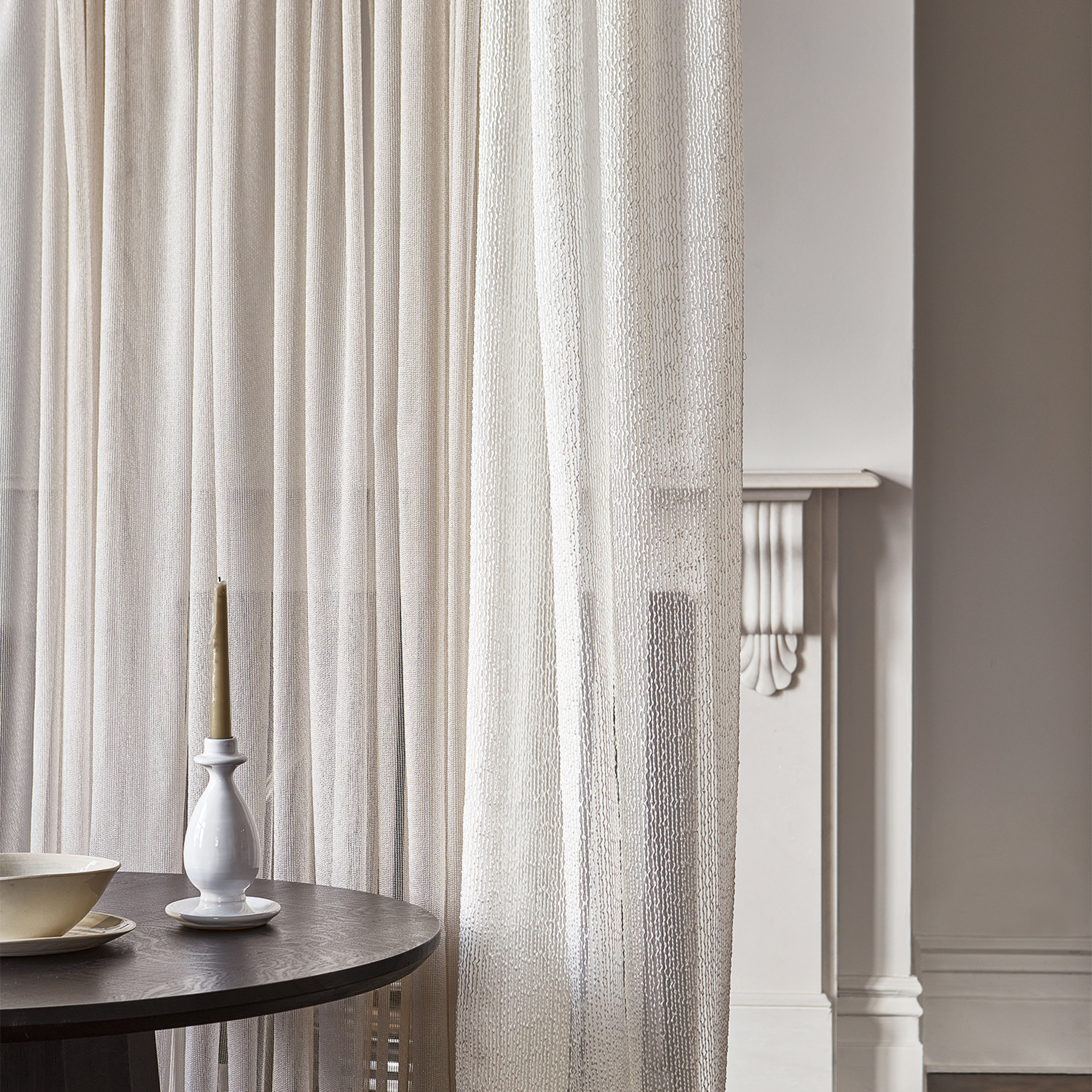 Quartzite - Pearl fabric | Danxia Sheers - Wide Width | Villa Nova