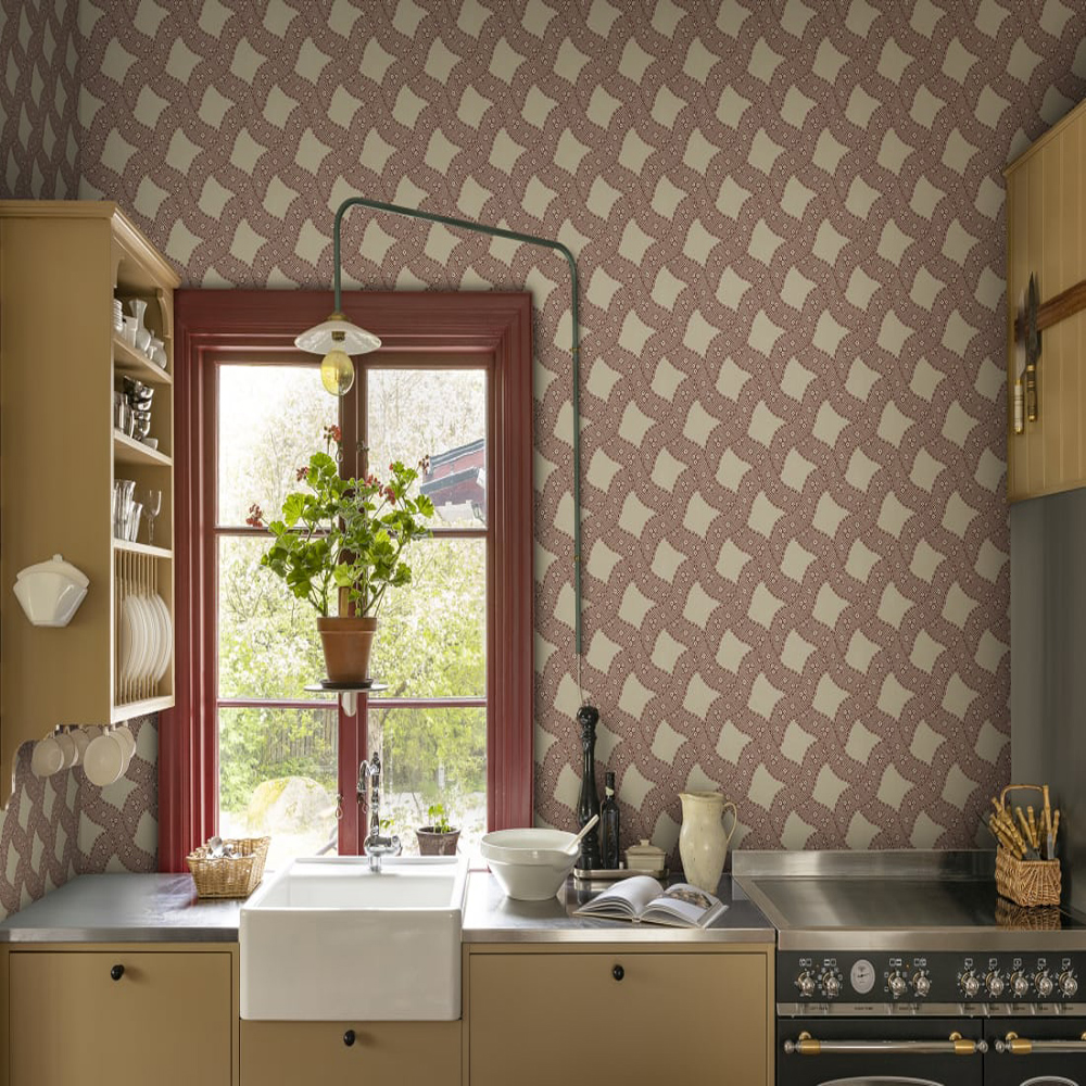 Annie - Red wallpaper | Rosa & Friends | Sandberg