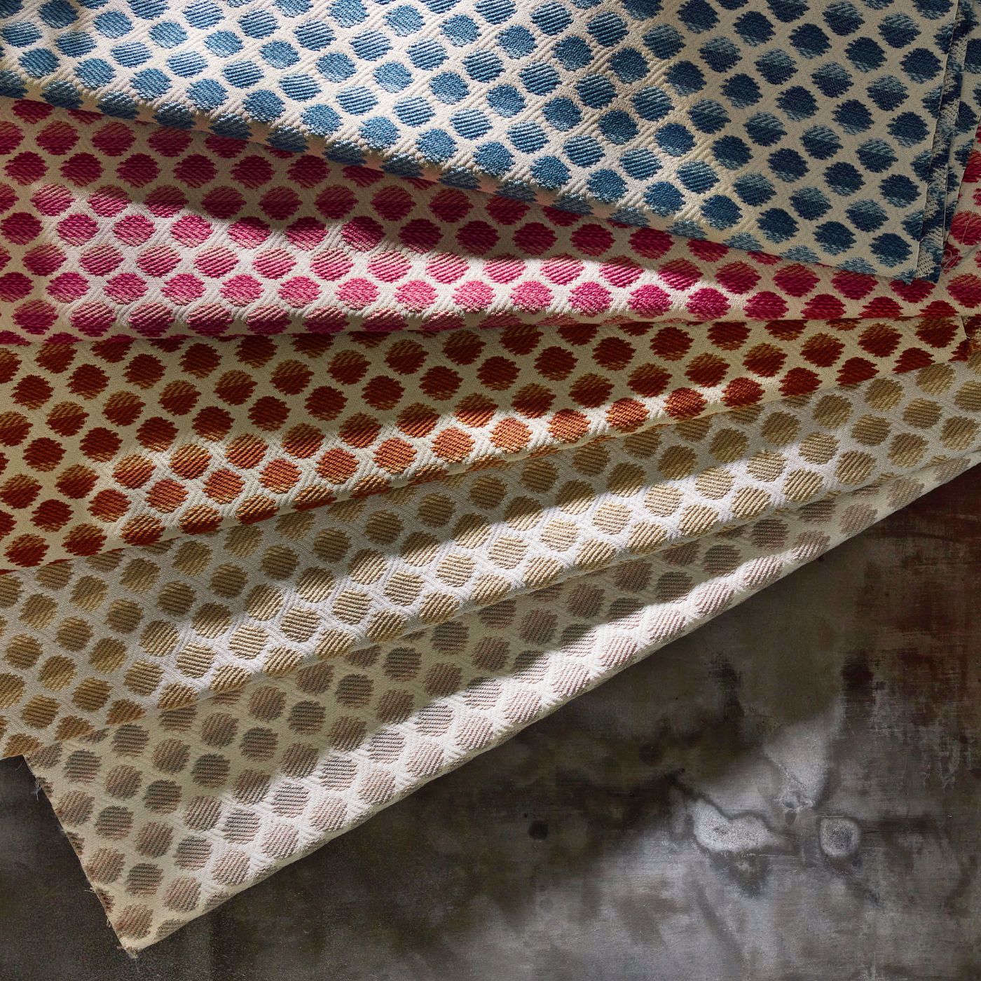 Seymour Spot - Indigo fabric | Arcadian Weaves | Zoffany