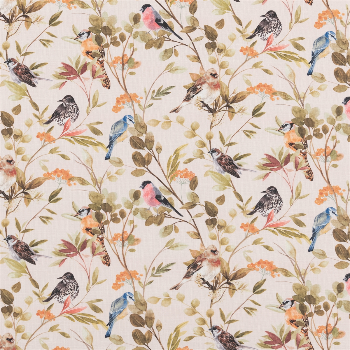 Songbirds - Spring fabric | Cottage Garden | Beaumont Textiles