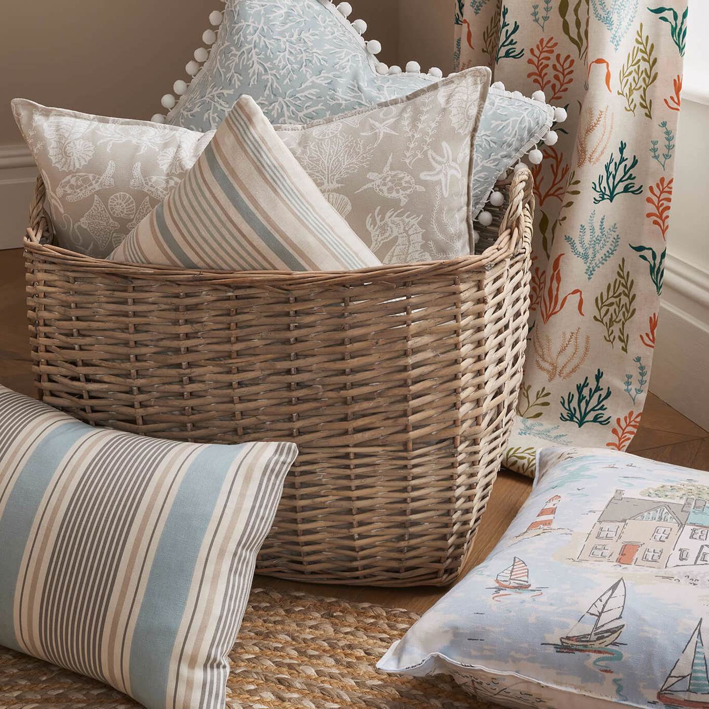 Sail Stripe - Mineral fabric | Marina | Studio G