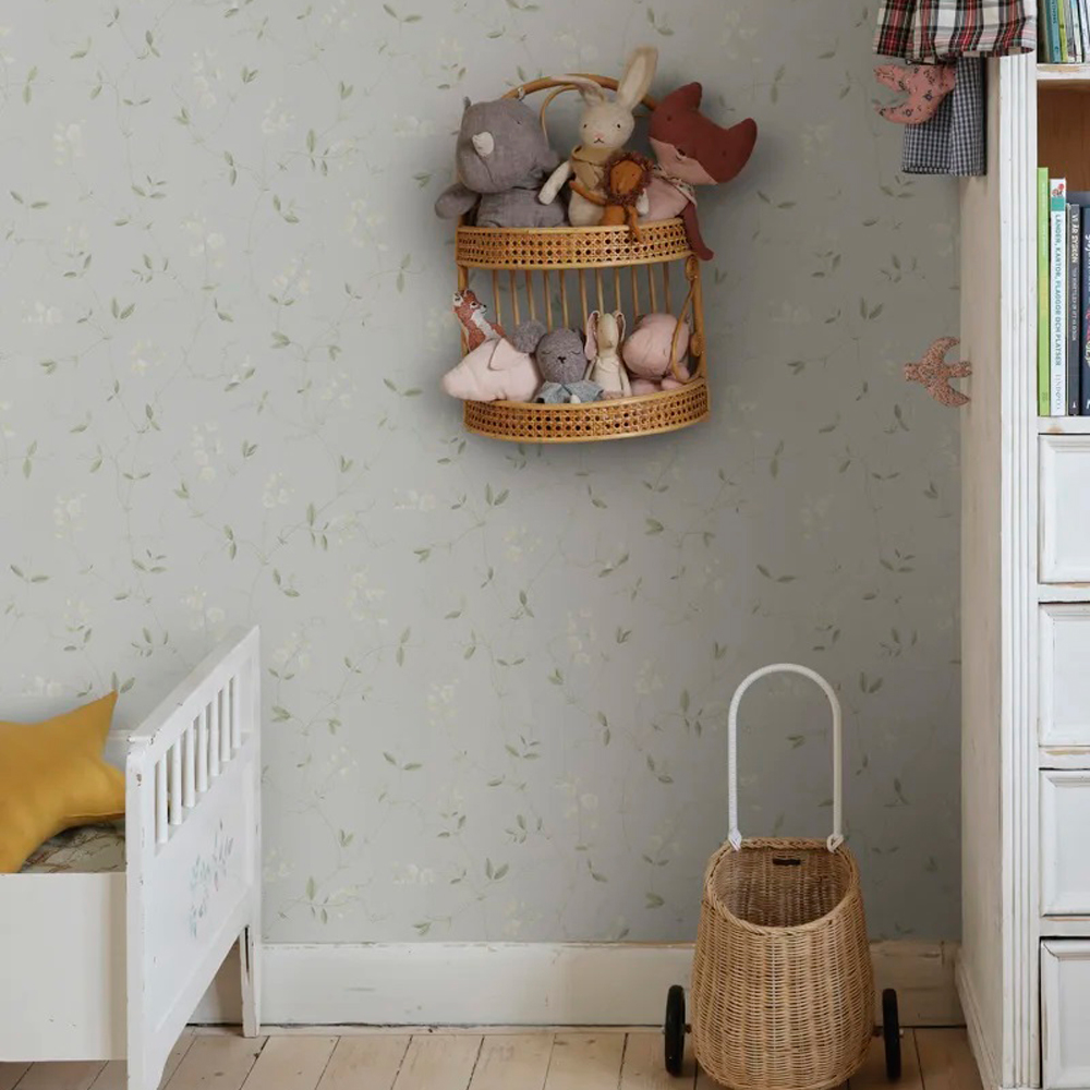 Sanna - Light Blue wallpaper | Tidlosa | Sandberg