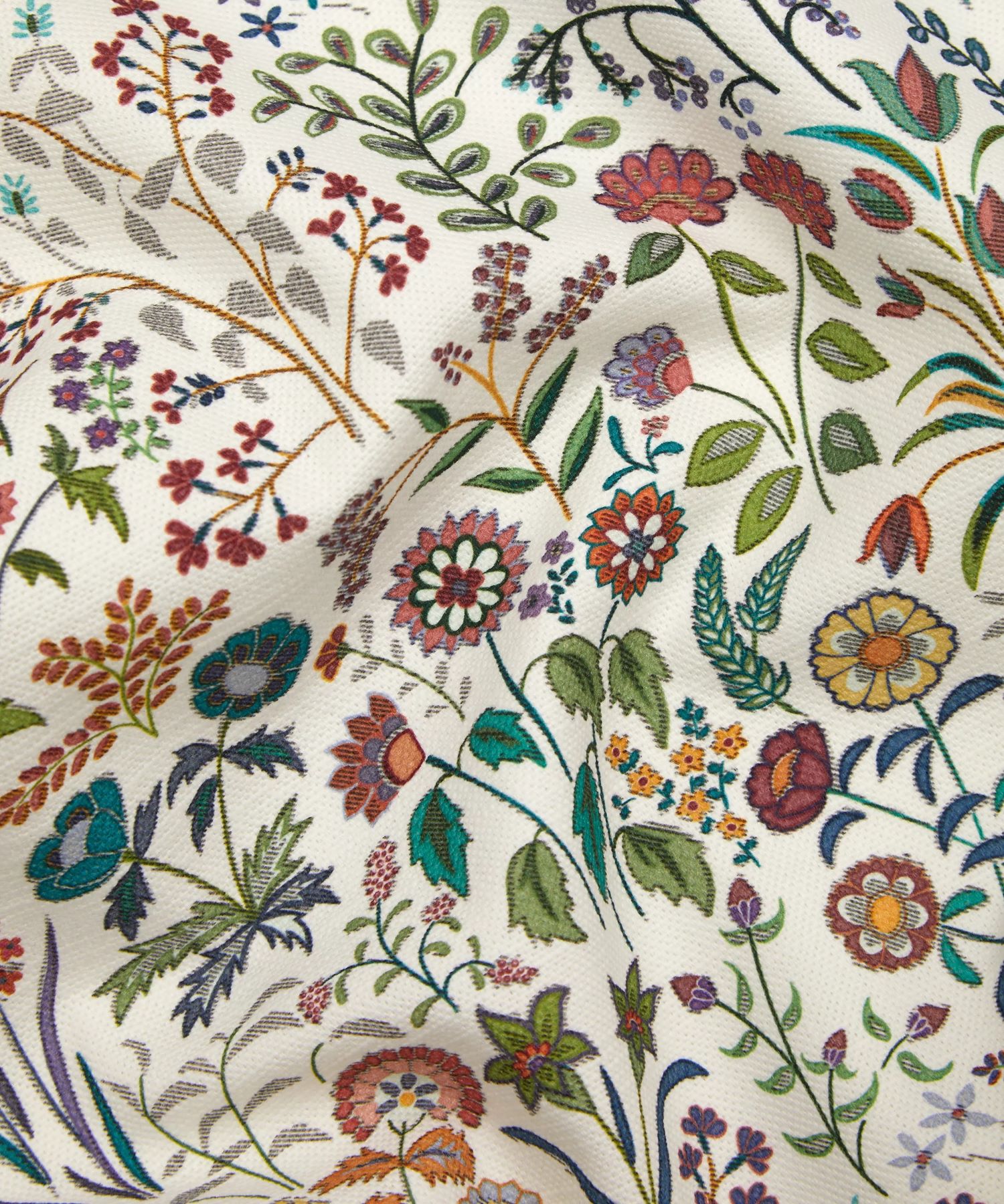 Shepherdly Flowers Cotton - Lacquer fabric | The Modern Archive ...