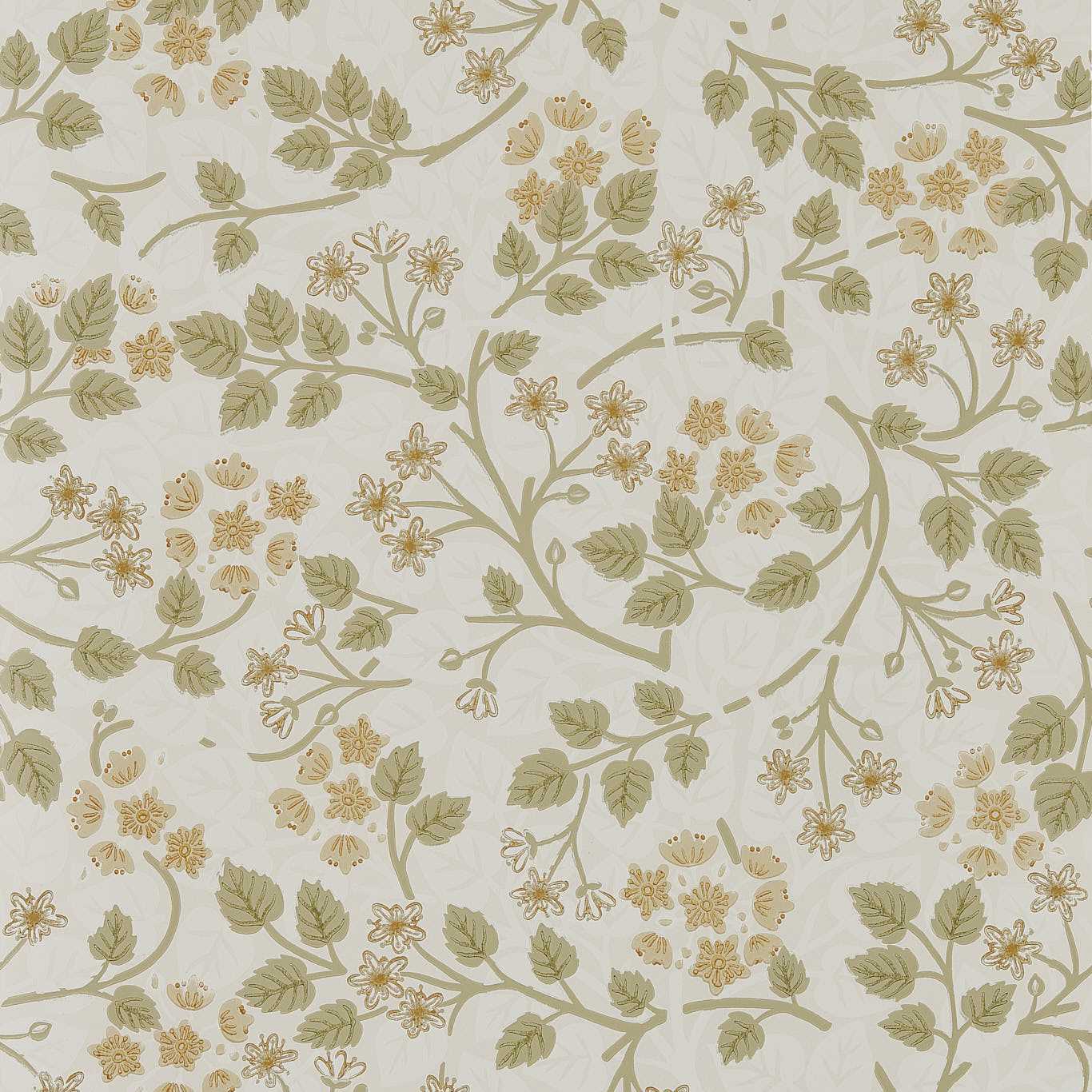 Silver Lime - Lichen wallpaper | Highgrove Wallpaper | Sanderson
