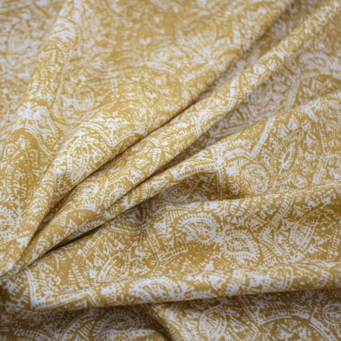 Simla - Saffron fabric | Indienne | Warwick
