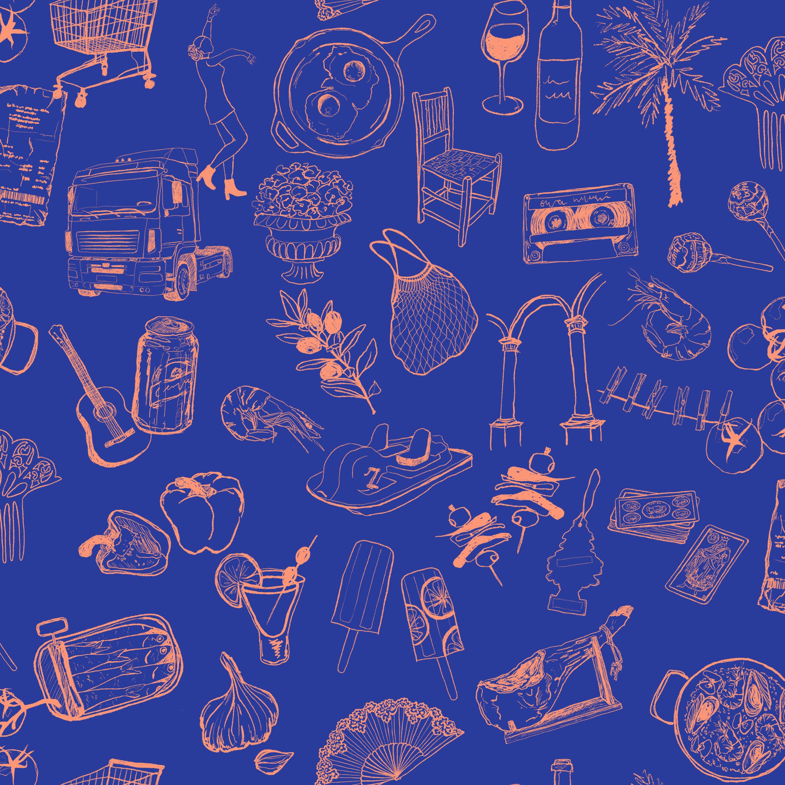 Souvenirs - Scarlet wallpaper | Solera | Tres Tintas