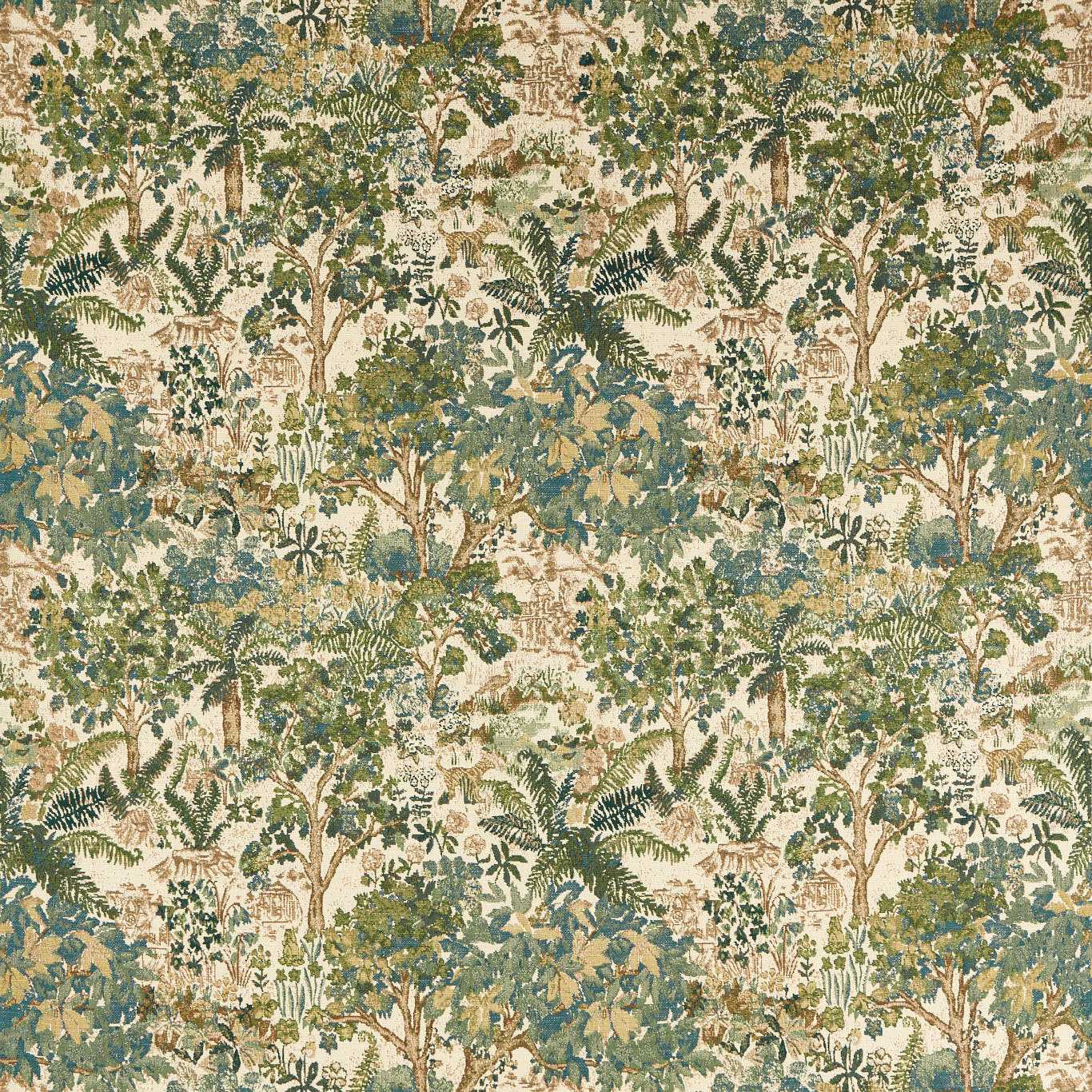 Stumpery Tapestry - Fern fabric | Highgrove Fabric | Sanderson