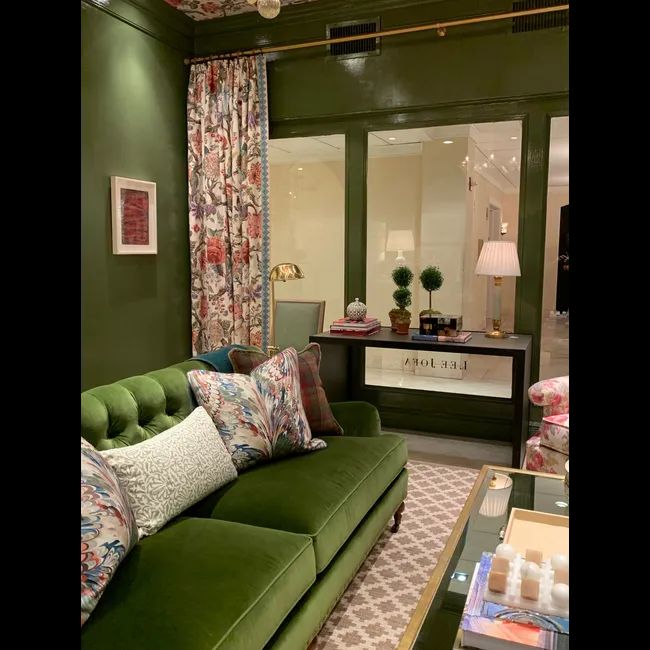 Taplow - Spice/Leaf fabric | Garden Walk | Lee Jofa