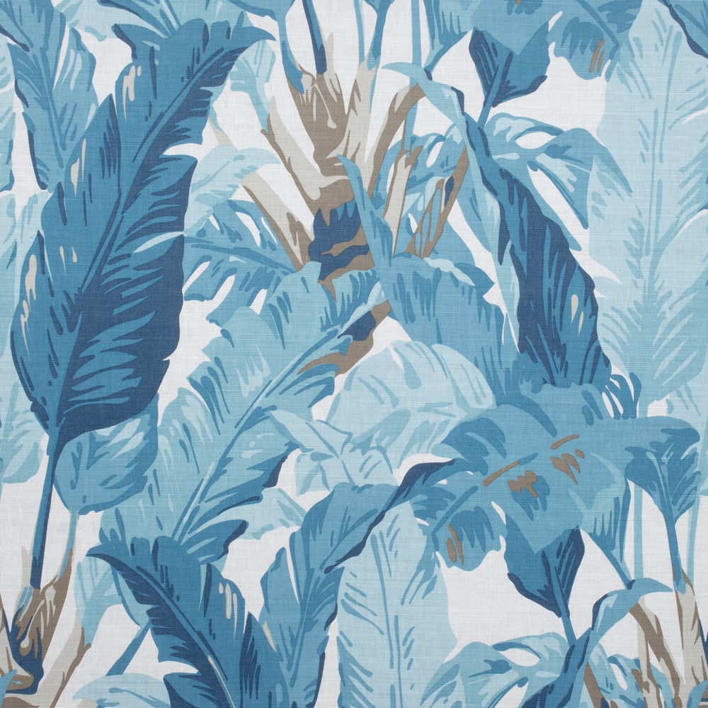 Travelers Palm - Spa Blue fabric | Tropics fabrics | Thibaut