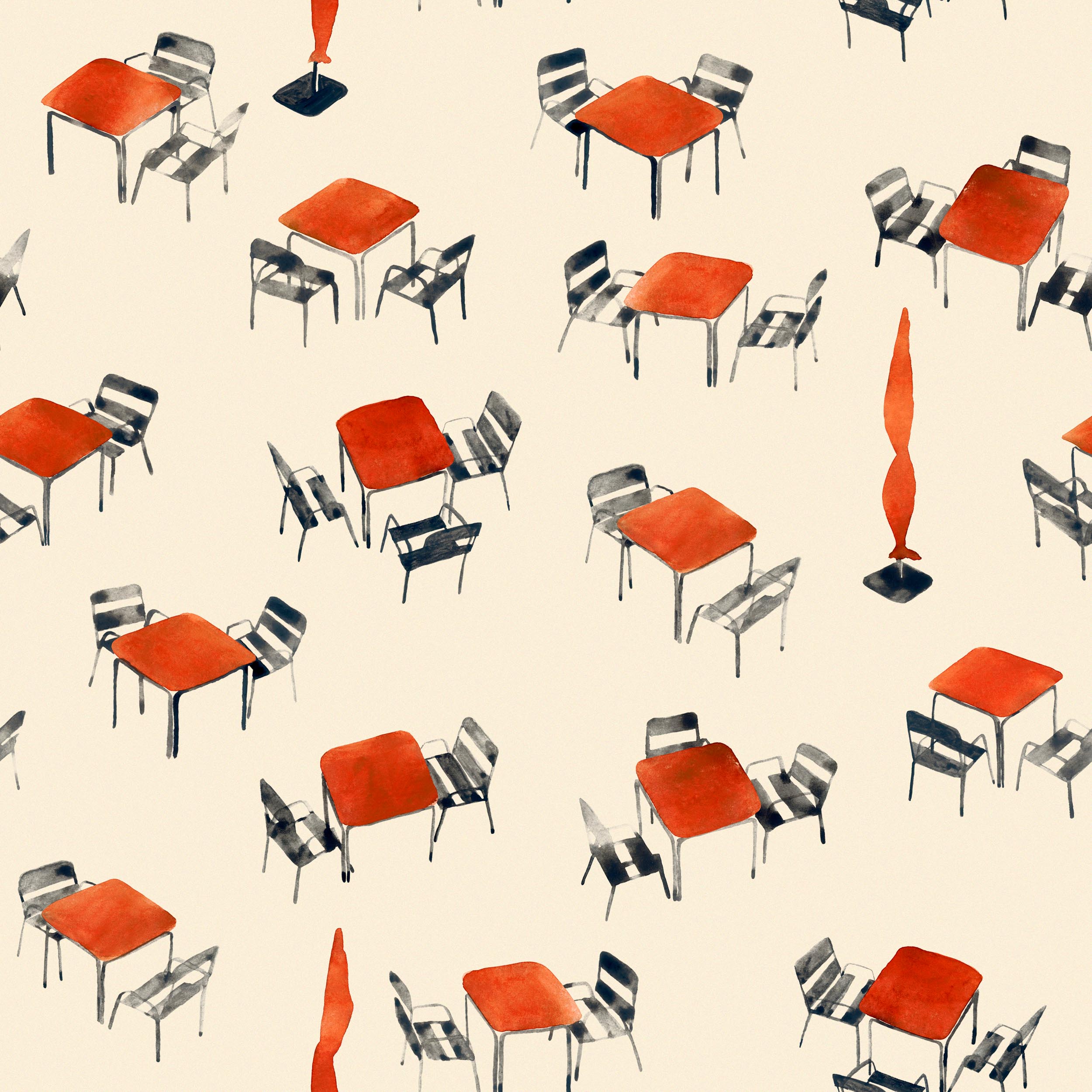 Terraceo - Beige wallpaper | Solera | Tres Tintas