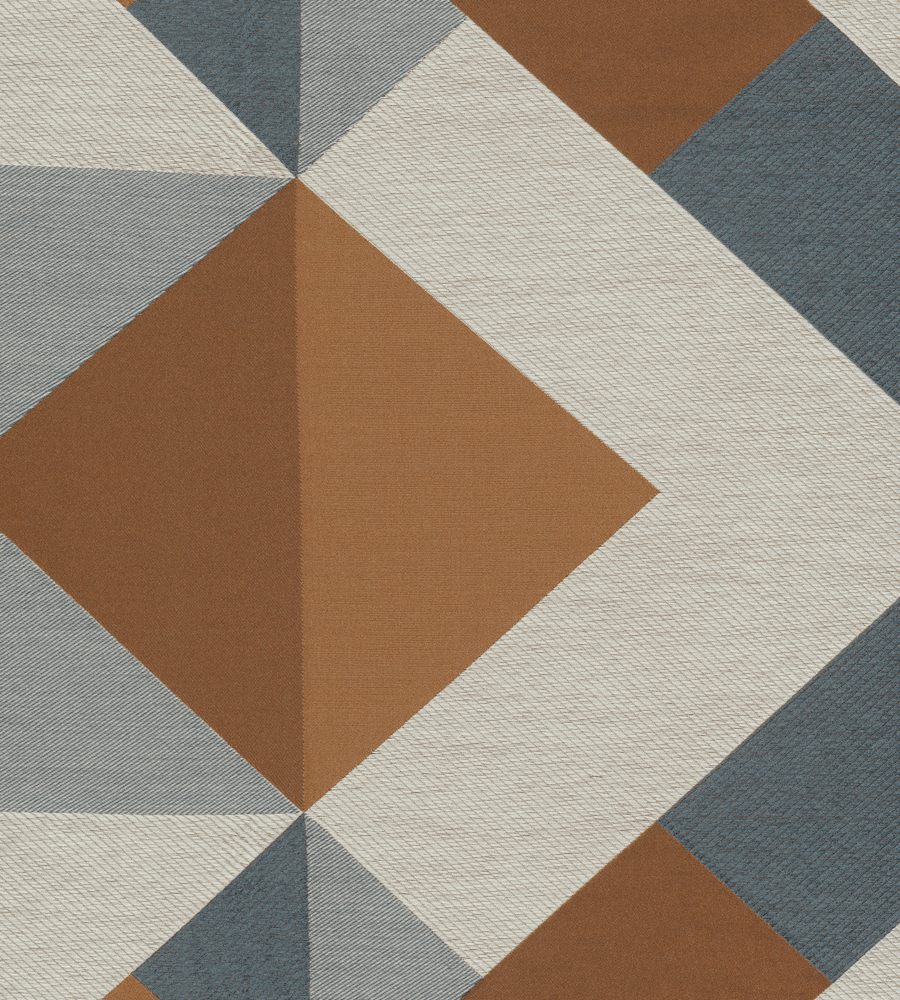 Trapeze - Camel/Orage fabric | Galliera | Casamance