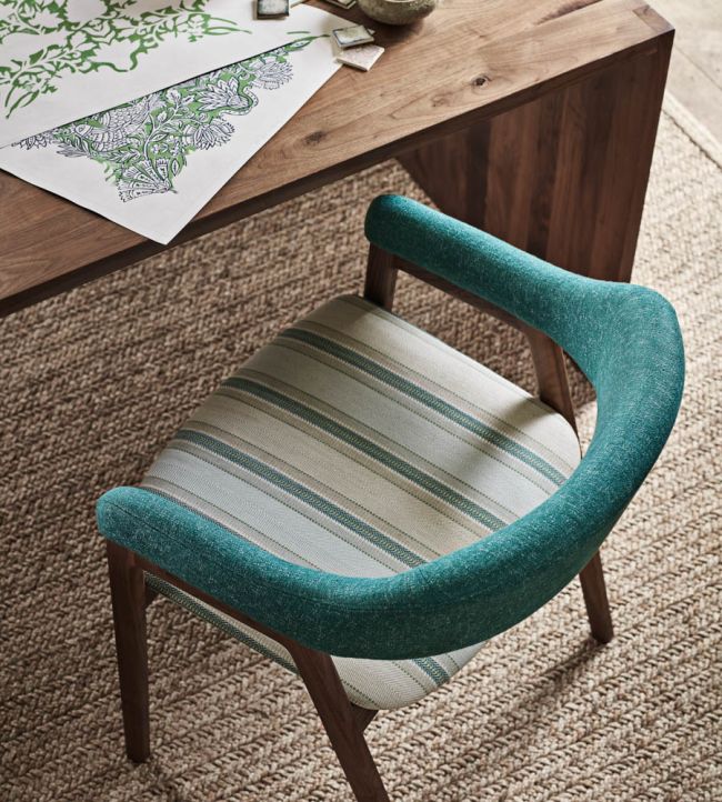 Trinity - Celadon fabric | Indienne | Warwick