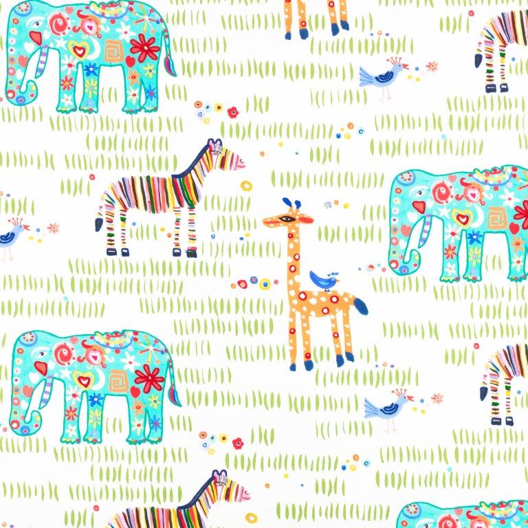 Animal Parade - 01 fabric | Picturebook 2 Fabrics | Villa Nova