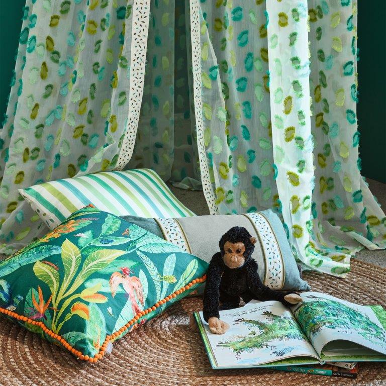 Tumble Tuft - Rainforest fabric | Picturebook 2 Fabrics | Villa Nova