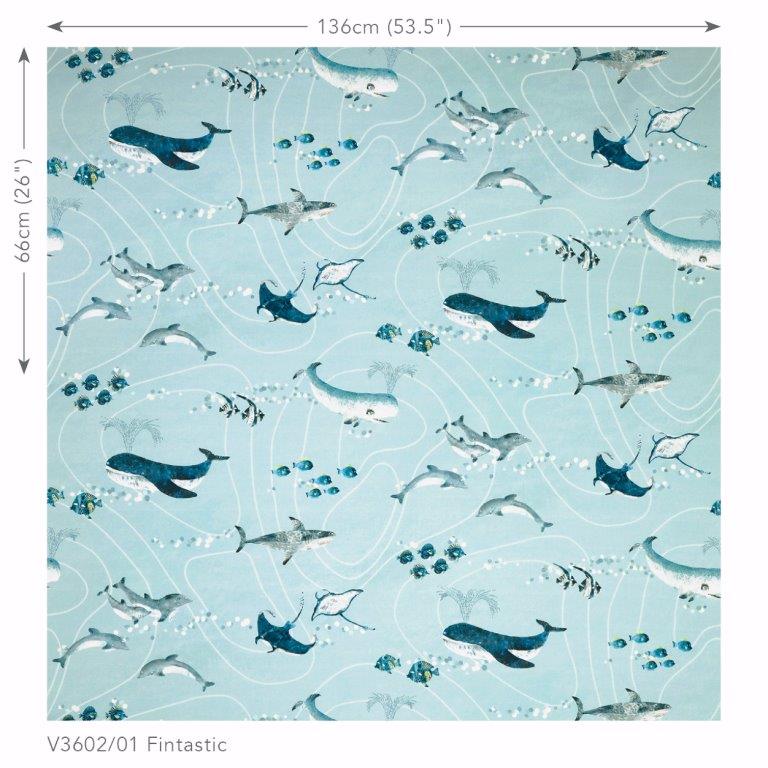 Fintastic - 01 fabric | Picturebook 2 Fabrics | Villa Nova