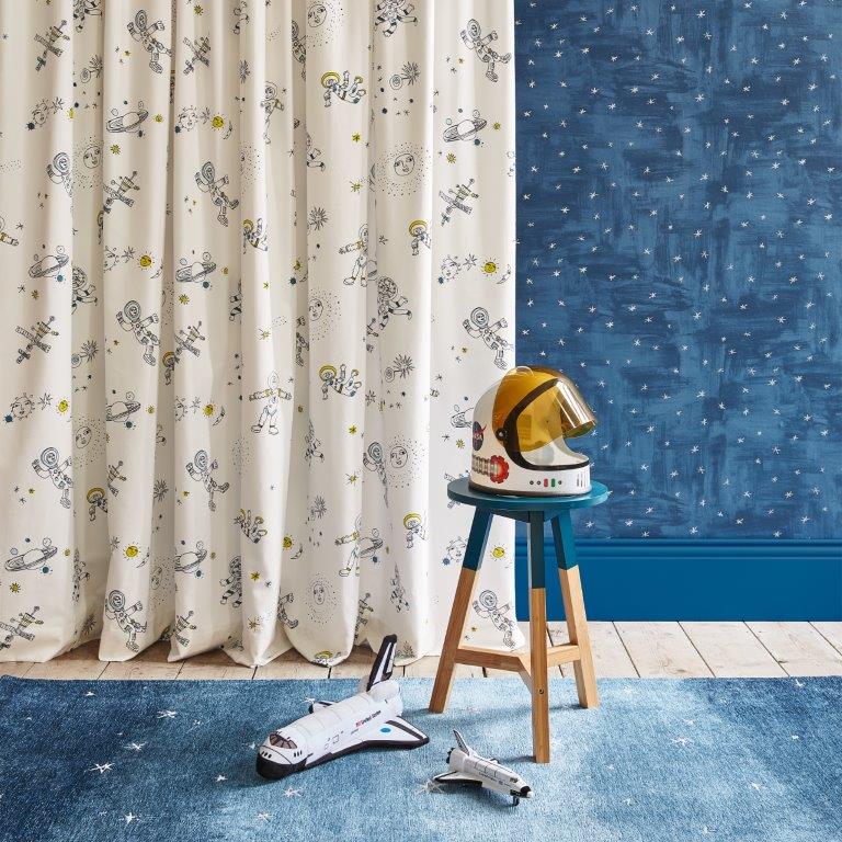 Cosmic Cats - 01 fabric | Picturebook 2 Fabrics | Villa Nova