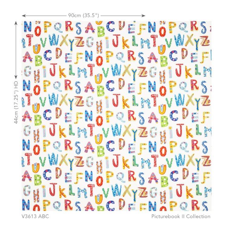 ABC - 01 fabric | Picturebook 2 Fabrics | Villa Nova
