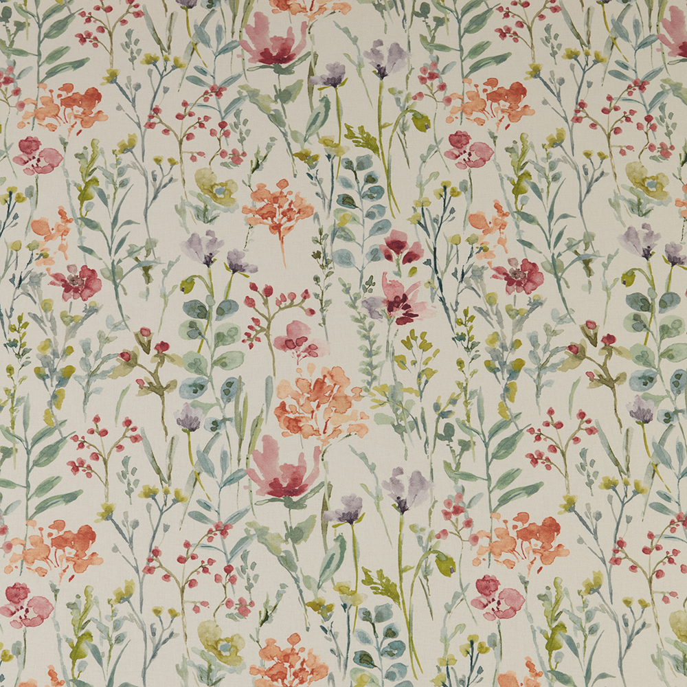 Wild Flowers - Clementine fabric | Water Meadow | iLiv